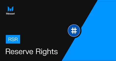Reserve Rights Price Rsr To Usd Research News And Fundraising Messari