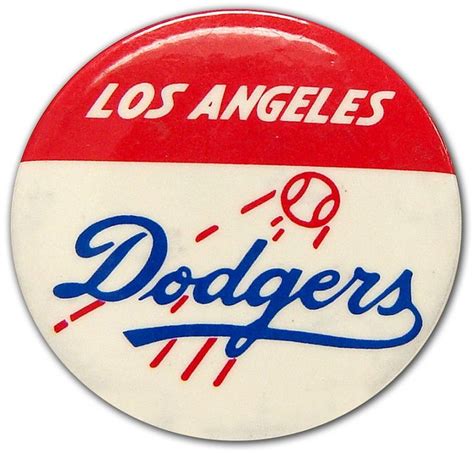 Los Angeles Dodgers Vintage Pin Dodgers Retro Logo Vintage Dodgers