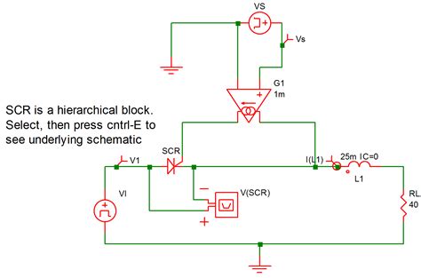 SIMPLIS Reference Example SCR With RL Load