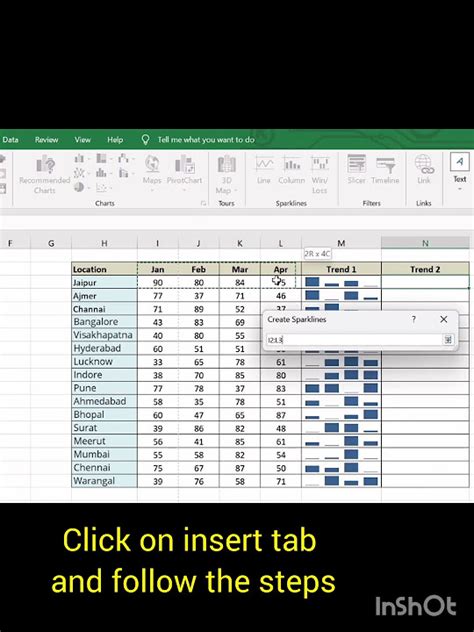 Chart In A Cell Excel Excelshortcuts Shorts Chart Youtube