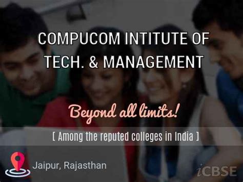Compucom Intitute Of Tech And Management College Jaipur Admissions Fees Reviews And Address 2025
