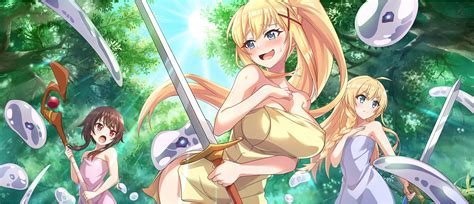 Darkness Konosuba Iris Konosuba Megumin Kono Subarashii Sekai Ni Shukufuku Wo Konosuba