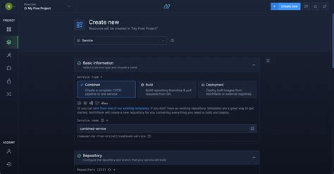 Creating A Combined Service In The Northflank Application