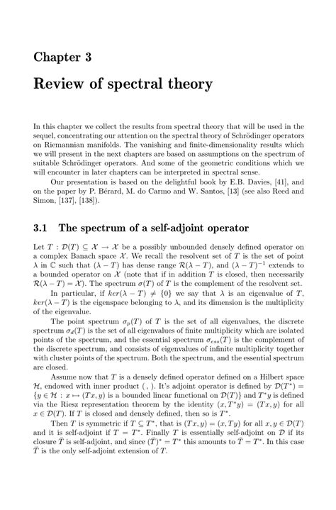 PDF Review Of Spectral Theory