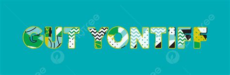 Gut Yontiff Concept Word Art Illustration Typescript Vector Word Vector