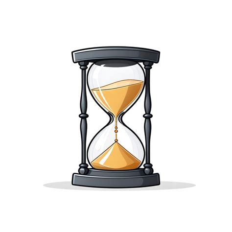 Hourglass Vector Illustration Isolated On A White Background Premium Ai Generated Image