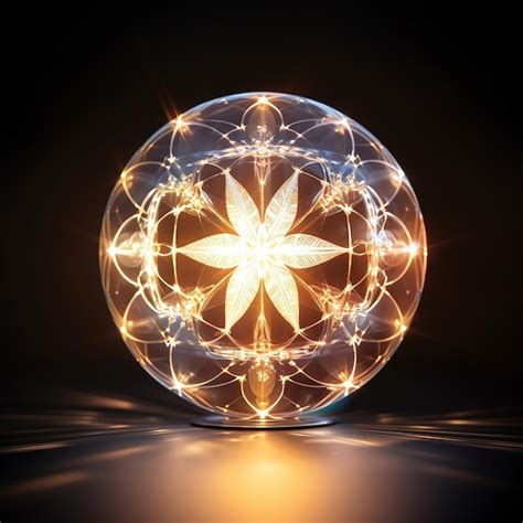 Premium Photo Glowing Light Source From Inside