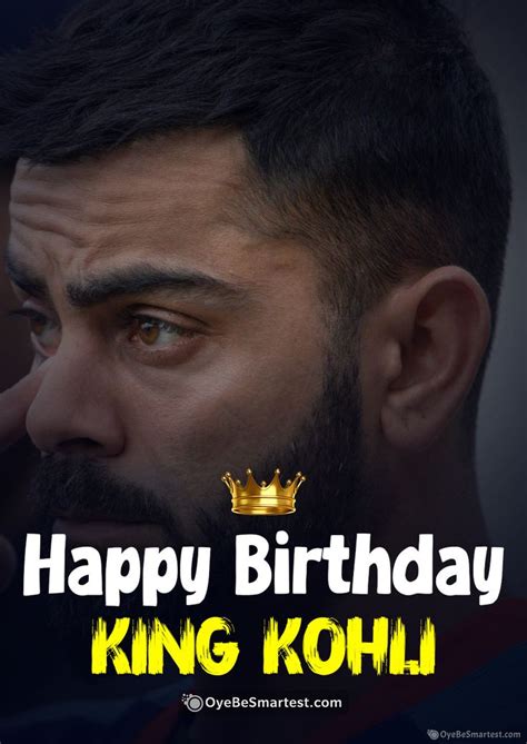Happy Birthday King Virat Kohli Wish Status Picture Photo 5th