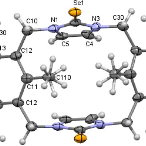 Crystal Structure 30 Probability Level For The Displacement