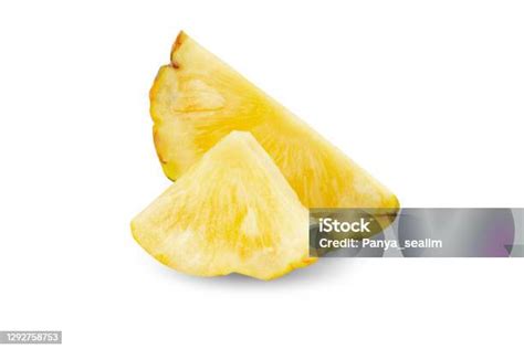 파인애플 풀 사이즈 슬라이스 조각 흰색 고립 된 파인애플 과일 음식 세트 클리핑 경로 0명에 대한 스톡 사진 및 기타 이미지 0명 노랑 바로 먹을 수 있는 Istock