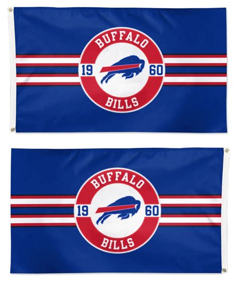 Buffalo Bills Flag 2 Sided Applique 3x5 Nfl