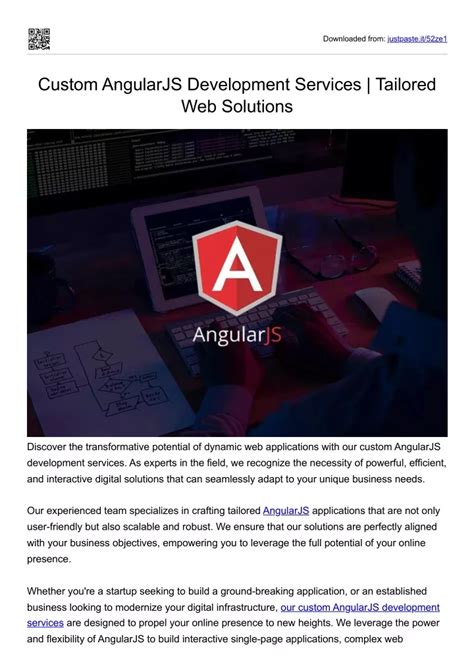 Ppt Custom Angularjs Development Services Tailored Web Solutions Powerpoint Presentation