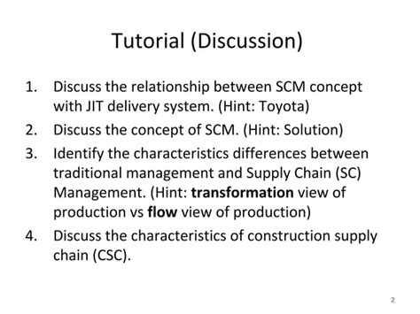CSCM Tutorial PPT Construction Industry Industries