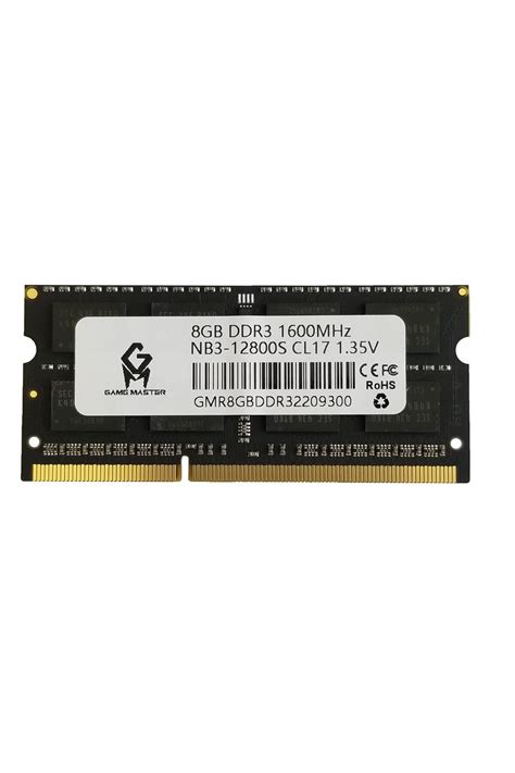 Gm Game Master 8gb 1600mhz Ddr3 Laptop Ram Gmrn8gbddr3 Fiyatı Yorumları