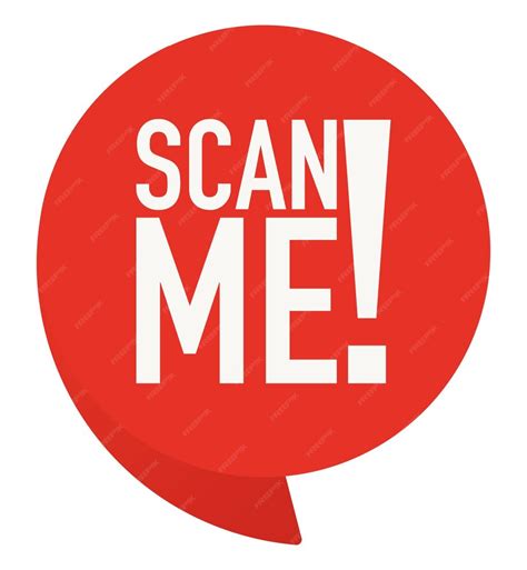 Premium Vector Qr Code Scan Me In Speech Bubble Scan Me Concept Icon
