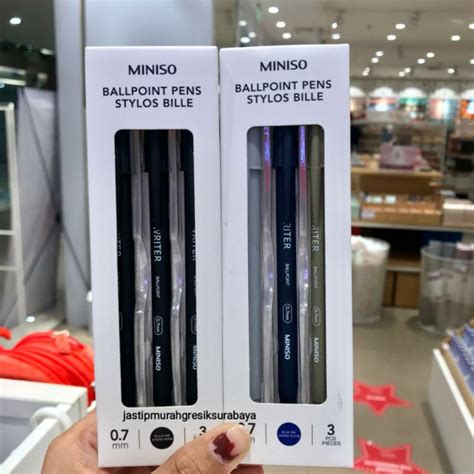 Jual Barrel Ballpoint Pen Miniso Shopee Indonesia