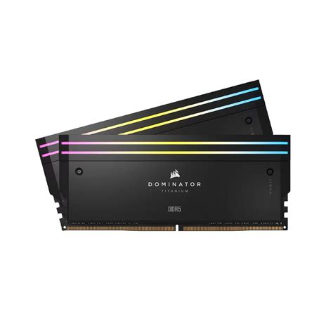 Memoria Ram 64gb 2x32 Ddr5 6000 Corsair Dominator Titanium Rgb Black
