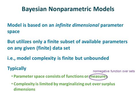 Nonparametric Bayesian Models Hw 4 X X Parametric Model Fixed Number
