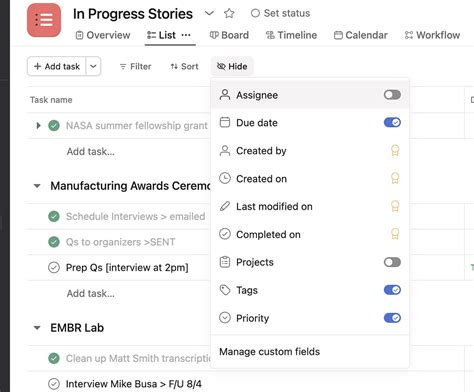 Changing Hidden Visible Fields Use Cases Asana Forum