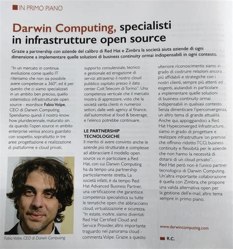 Darwin Computing Ha Rilasciato Unintervista Su Office Automation