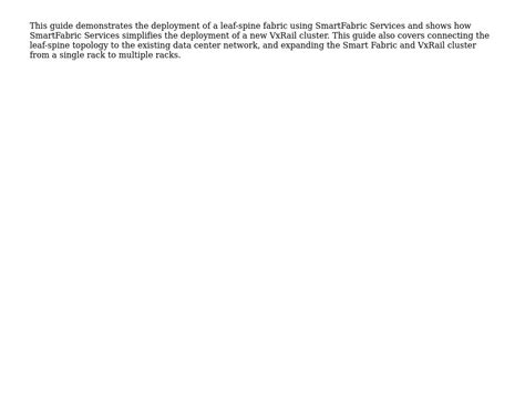 Purpose Of This Guide Dell Emc Networking Smartfabric Services