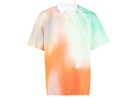 Maison Kitsune X Rop Van Mierlo Fox Relaxed Polo Aquarelle Print Mens