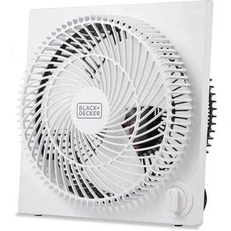 Adrinfly 9 Inch 3 Speed Mini Box Fan Tabletop White Snph039in137 The Home Depot