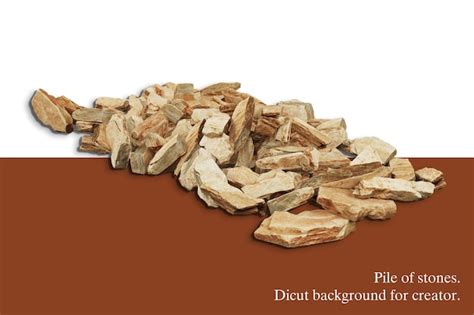 돌 더미가 배경을 자른다 프리미엄 Psd 파일