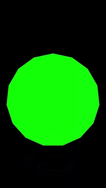Green Pentadecagon Black Background Down To Up Shorts Youtube