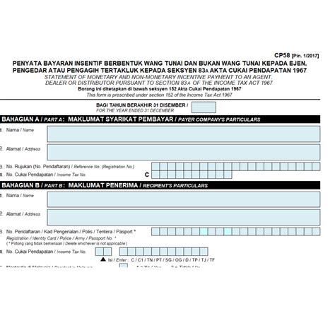 Borang Cp38 Excel Format Shopee Malaysia