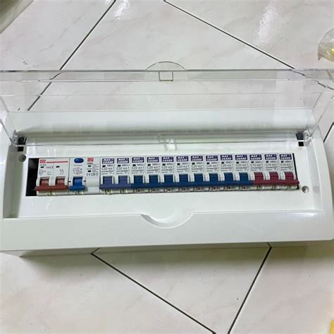 Full Set Electric Boxes Db Box Consumer Box 18 5 Way 1 Row White 电闸盒 单排