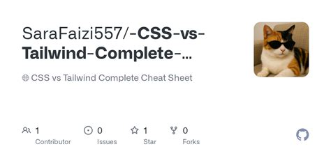Css Vs Tailwind Complete Cheat Sheet Css Tailwind Full Cheatsheet Pdf At Main · Sarafaizi557