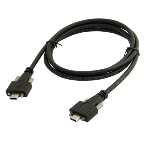 Screwing Locking Usb Type C Cable Gbps Data Transfer