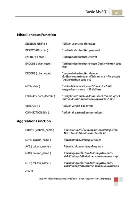 Bacic MySql Script Sql For Jhcis DOCX