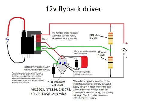 Flyback Transformer Driver Circuit Tefas Electronics Universal Hv