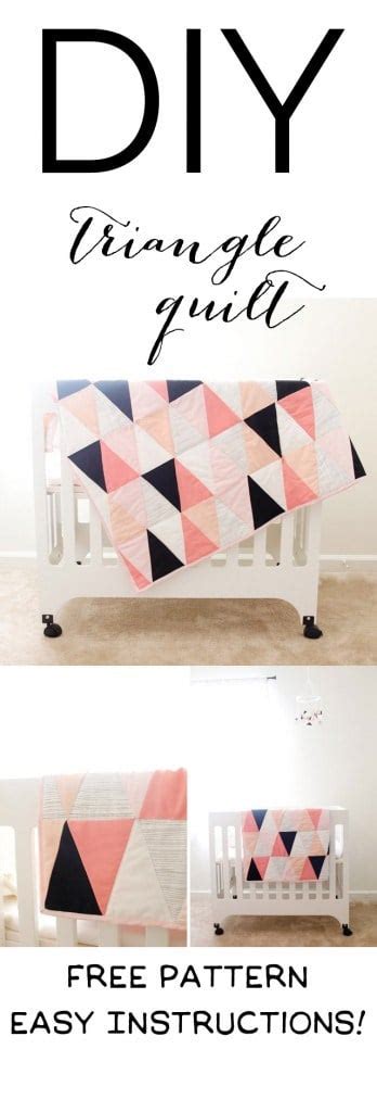 Modern Ombre B W Triangle Quilt Tutorial Pattern See Kate Sew