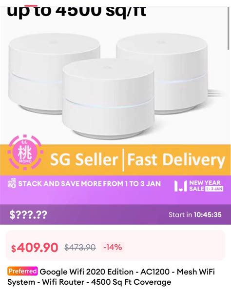 Google Wi Fi Mesh Computers Tech Parts Accessories Networking On Carousell