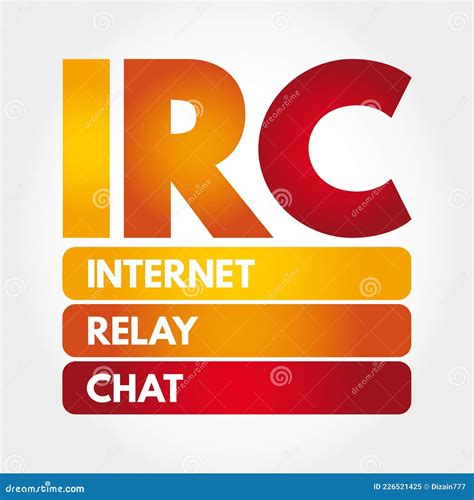 IRC Internet Relay Chat Acronym Technology Concept Background Royalty Free Stock Photo