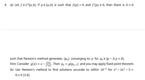 Solved A Let FC2 A B If P A B Is Such That F P 0 And Chegg Com