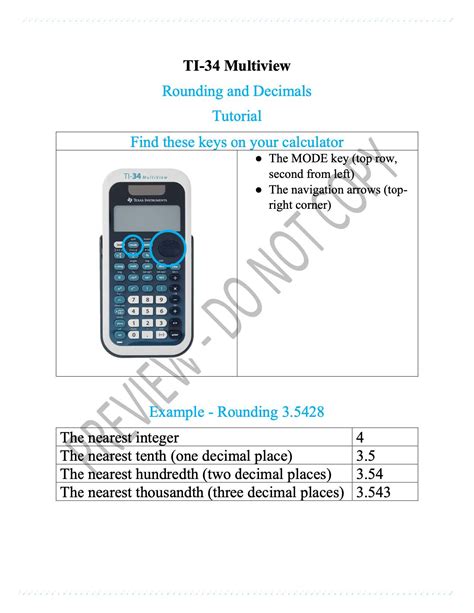 Calculator Bundle Ti 34 Multiv Calculator Rounding Decimals Task And Tutorial Bundle Gr6 8