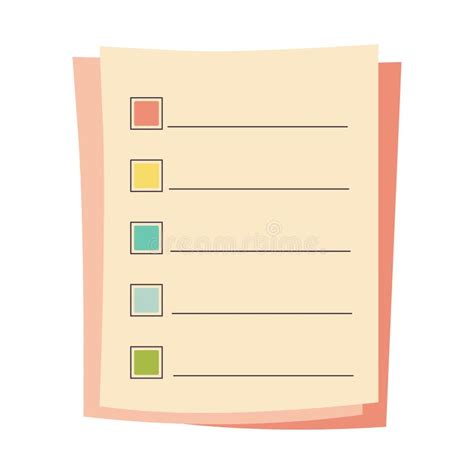 Memo Notepad Paper Sheets Cute Lined Notebook Template For Notes Stock