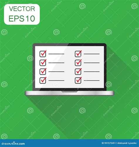 Businessman Checklist With Laptop Icon Business Concept Stock Vector Illustration Of Organize