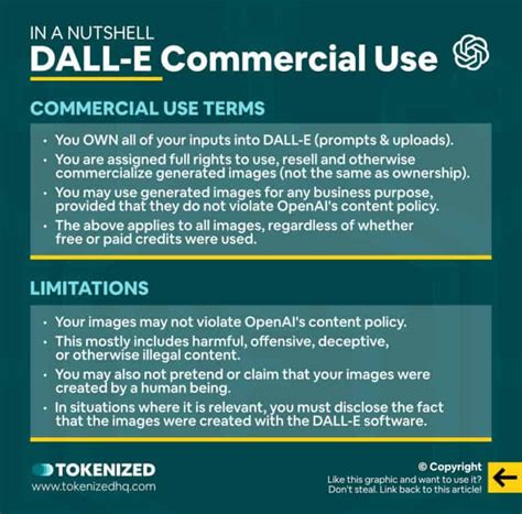 In A Nutshell Dall E Commercial Use And Copyright — Tokenized