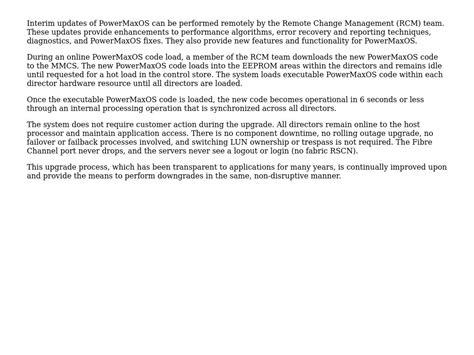 Powermaxos Upgrades Dell Powermax Reliability Availability And Serviceability Dell