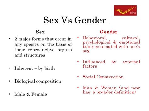 Sex Vs Gender Sex Gender Ppt Download