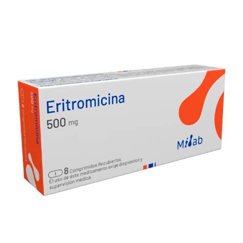 Eritromicina 500 Mg X 8 Comprimidos Cenabast Ecofarmacias