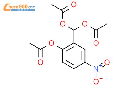 24590 01 0 Methanediol 1 [2 Acetyloxy 5 Nitrophenyl] 1 1 Diacetate化学式、结构式、分子式、mol、smiles