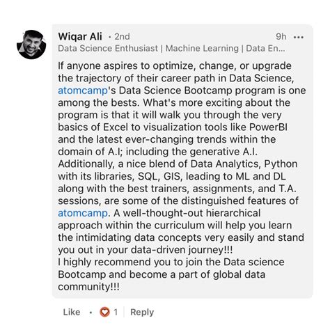 Data Analytics Bootcamp Atomcamp