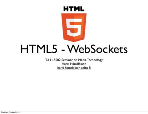 Html5 Websockets Ppt