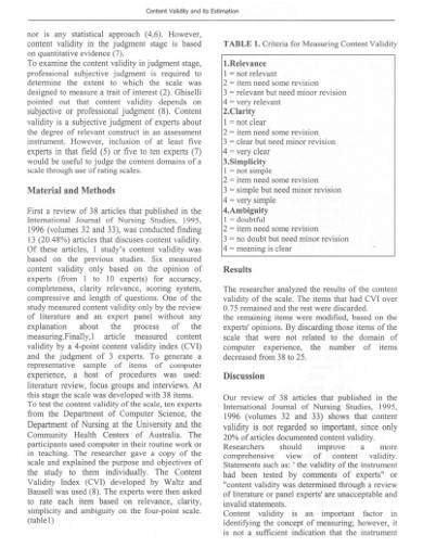 Free 10 Content Validity Samples And Templates In Pdf
